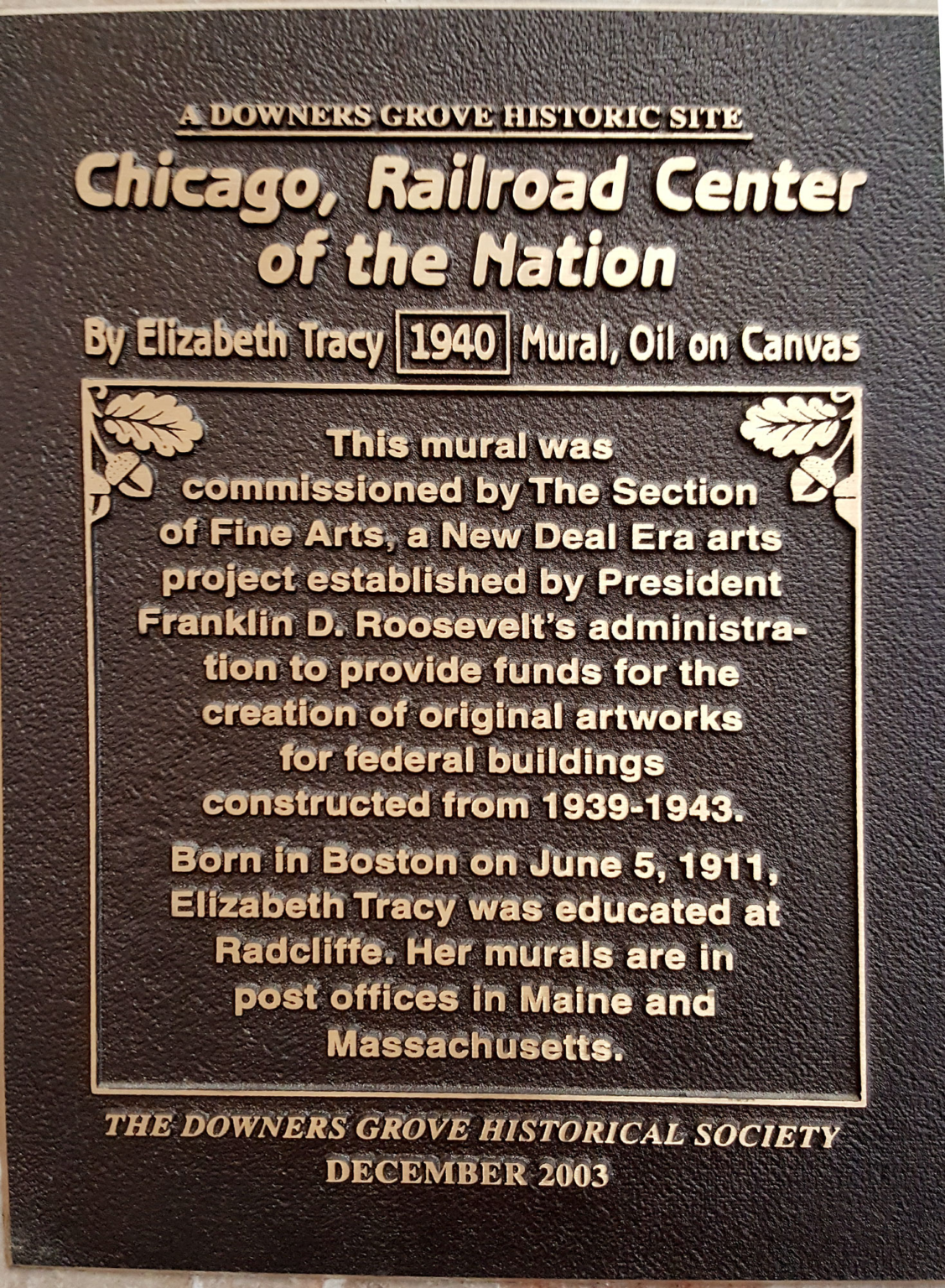 The Chicago Railroad Center of the Nation Mural 4 – Downers Grove ...